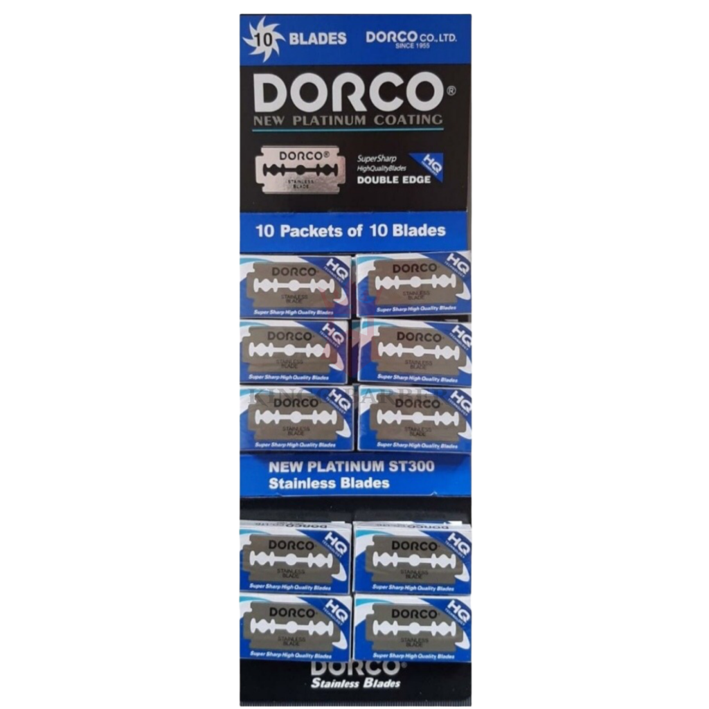 NAVAJAS, CUCHILLAS DORCO HQ AZUL PLATINUM 200 FILOS - KingoBarber